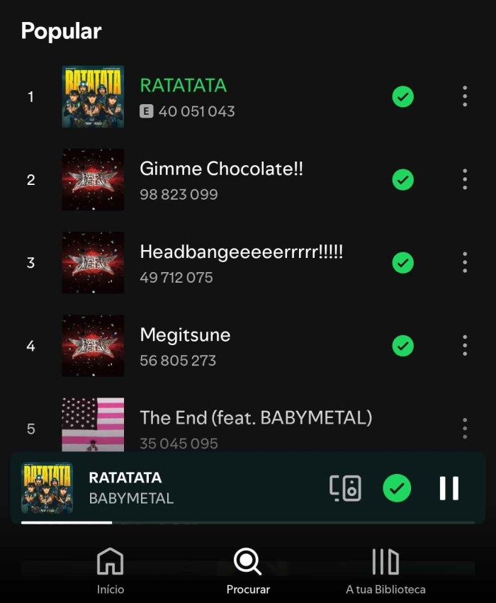 SpotifyでBABYMETALとECのRATATATAが4000万ストリームに達したぞ！ 【海外の反応】│BABYMETALIZE